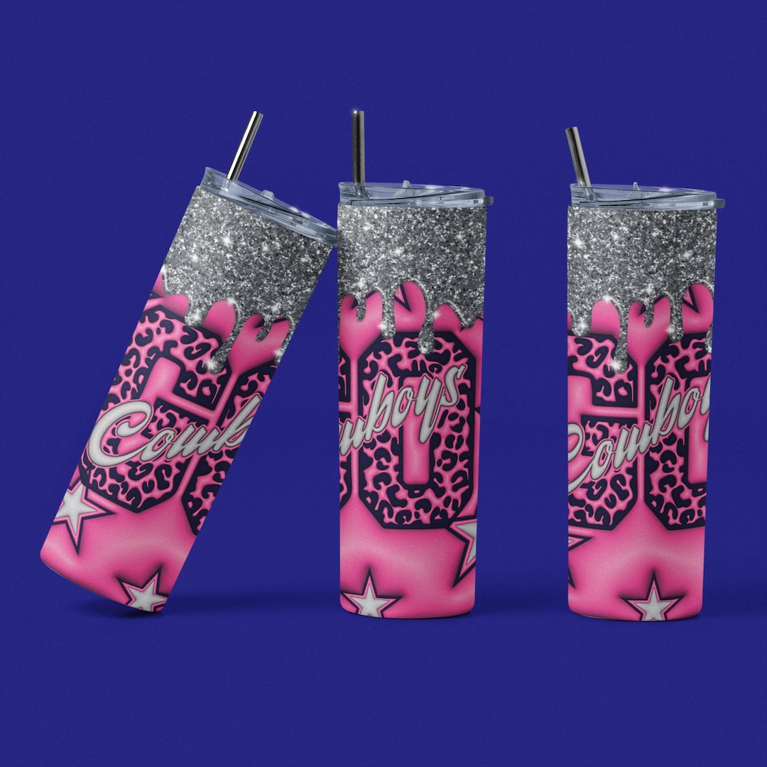 Dallas PNG Tumbler Wrap, Cowboys Pink Girly Wrap, Full Wrap, 20oz or ...