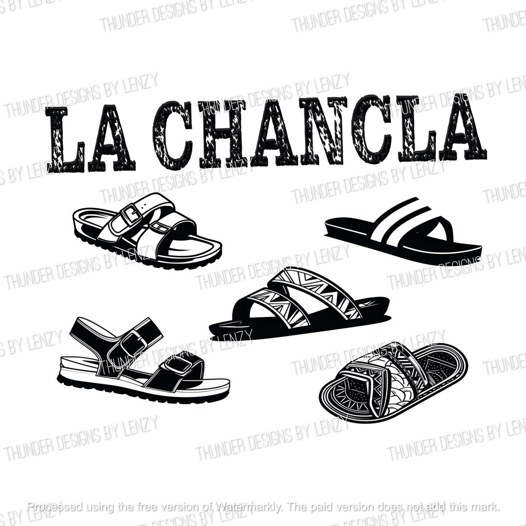 La Chancla PNG File, Spanish Shirt File, Hispanic Mexican Digital PNG ...