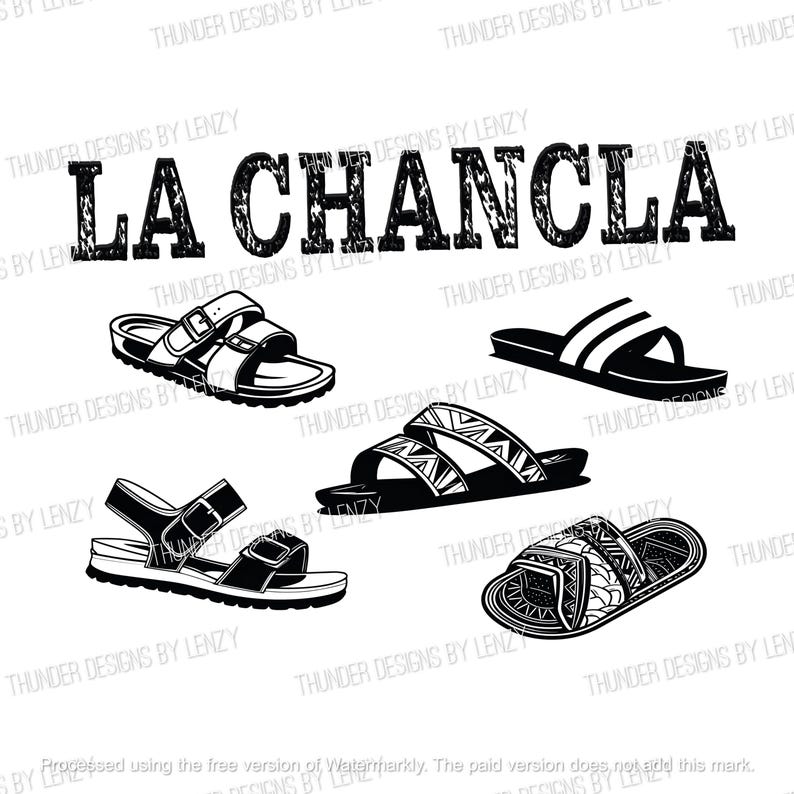 La Chancla PNG File, Spanish Shirt File, Hispanic Mexican Digital PNG ...