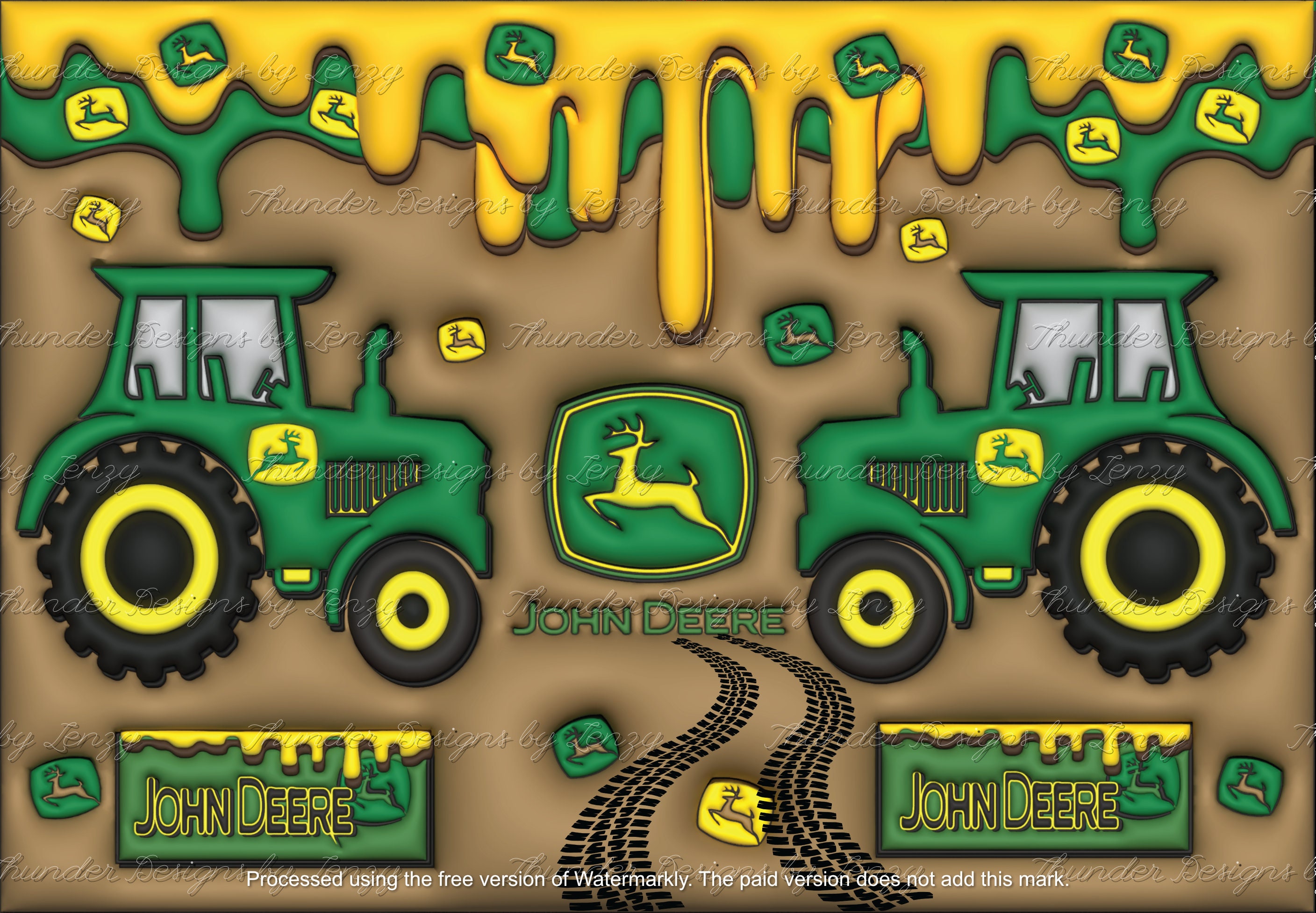 JOHN DEERE Png Tumbler Wrap, Full Skinny Tumbler Wrap, Straight Tumbler ...