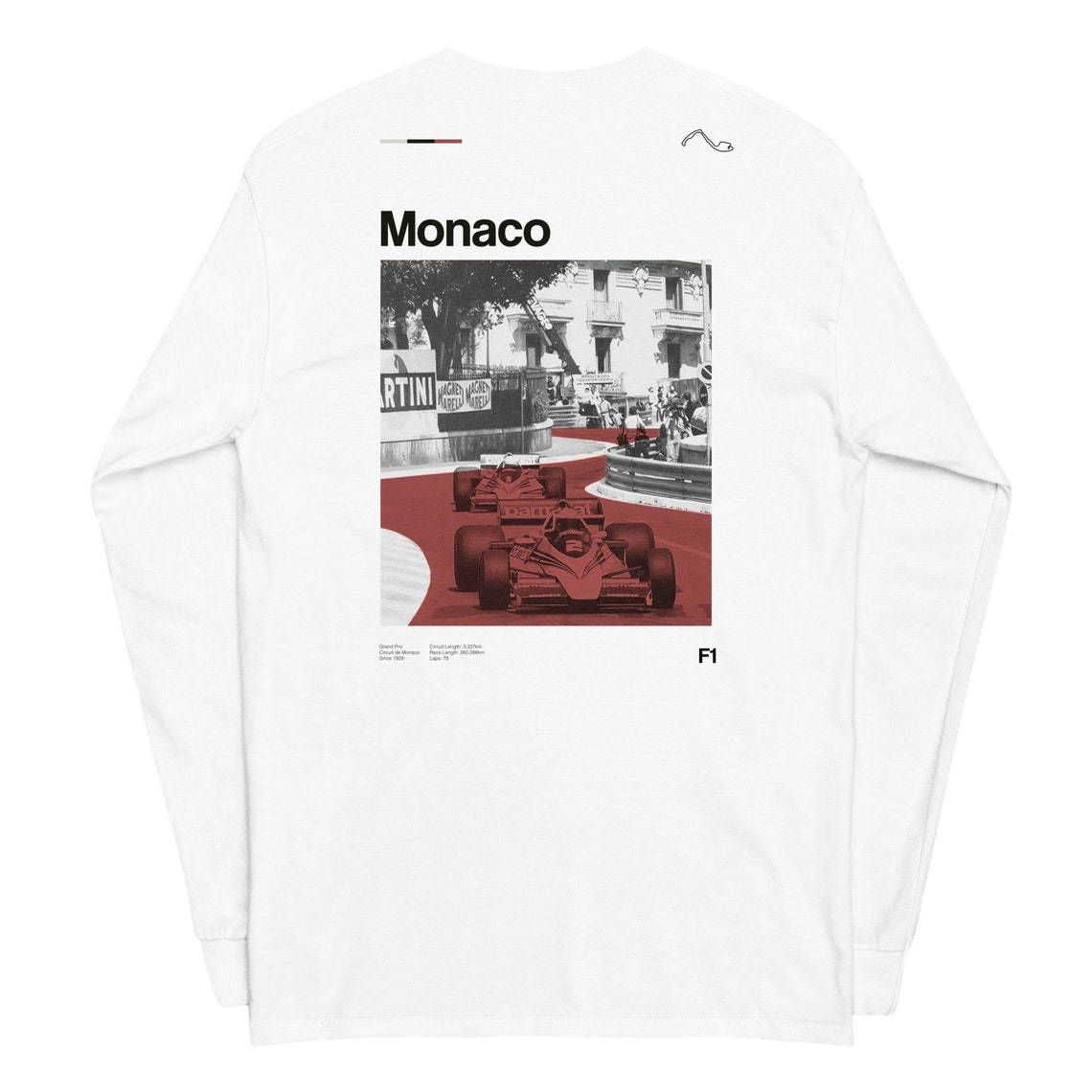 Monaco Grand Prix F1 Racing Long Sleeve Graphic Tee - Unisex F1 - Etsy