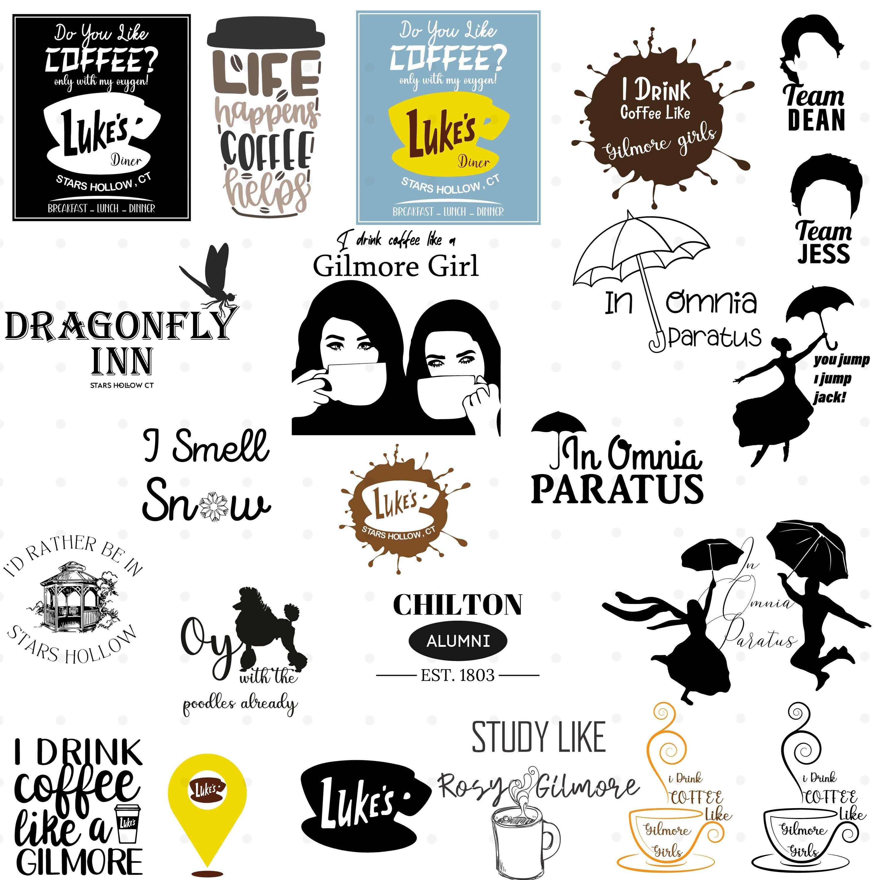 Gilmore Girls Svg Digital Download | Rory Gilmore Digital File | Luke's ...