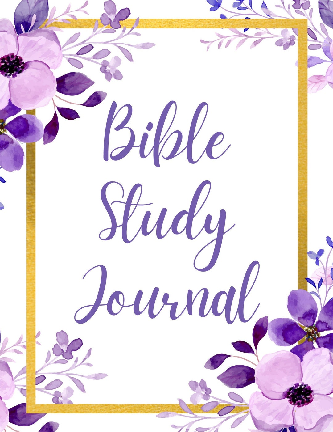 Bible Study Journal Pages purple - Etsy