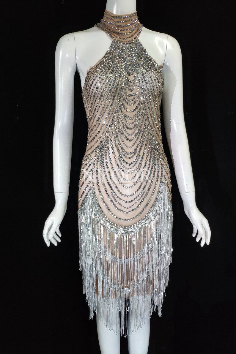 Luxury Dress With Fringes Acrobat Gymnast Outfit Stage - Etsy