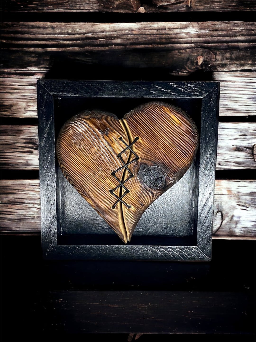 Handcrafted Unique: Rustic Reclaimed Wood Heart With Symbolic Meaning ...