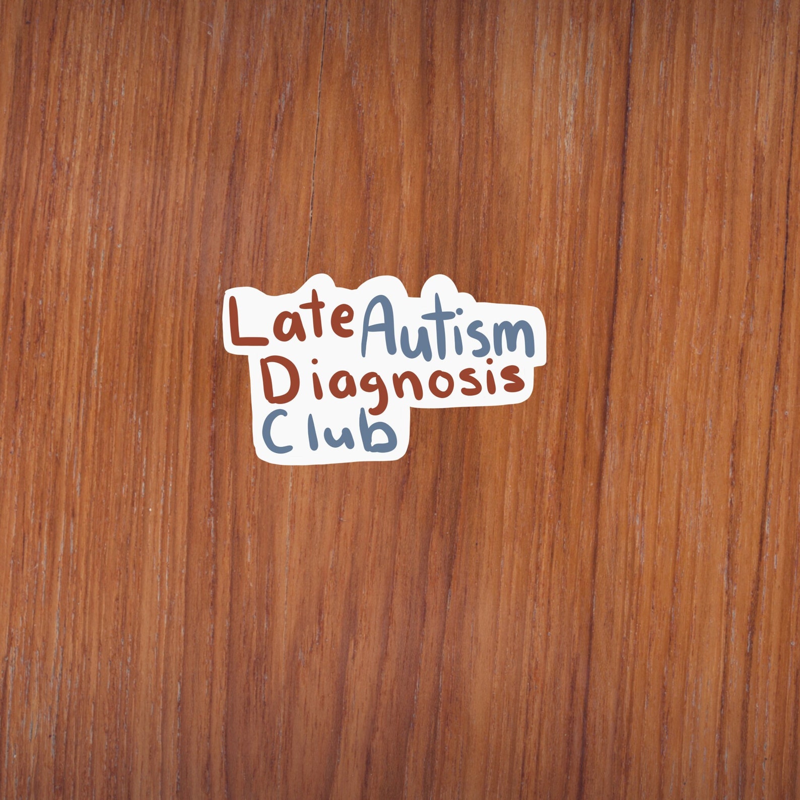 Printable Late Autism Diagnosis Club Digital Diecut Sticker - Etsy
