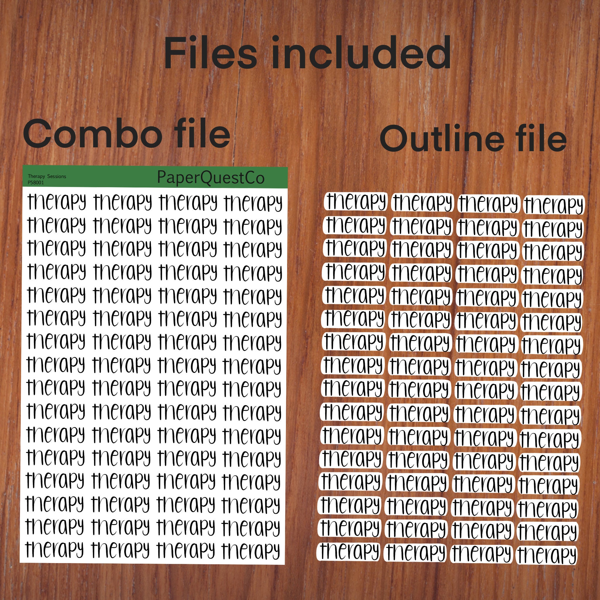 Printable Therapy Appointment Script Digital Sticker Sheet - Etsy
