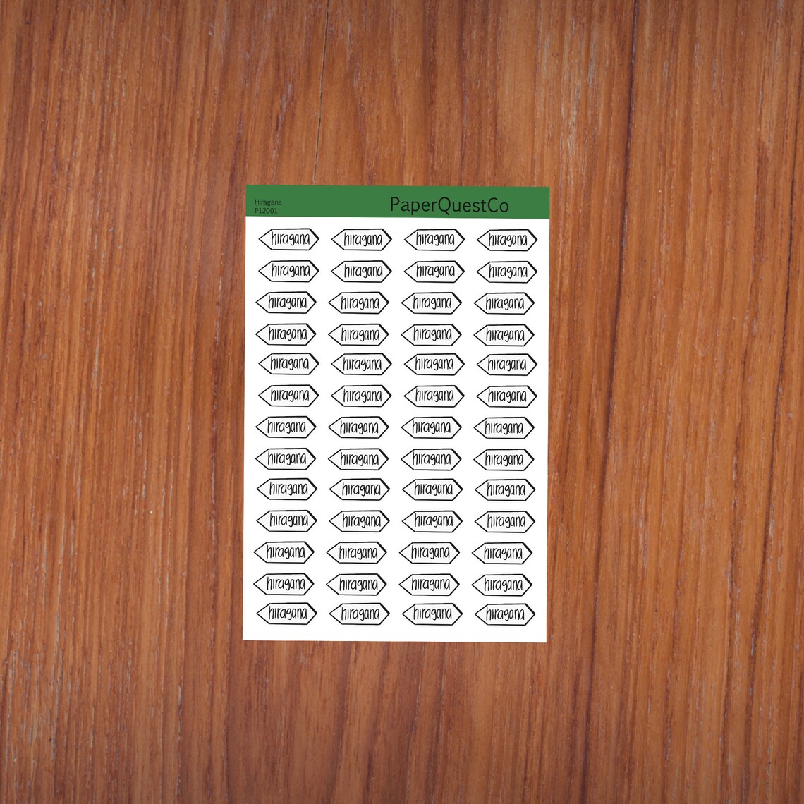 Printable Hiragana Study Labels Digital Sticker Sheet - Etsy