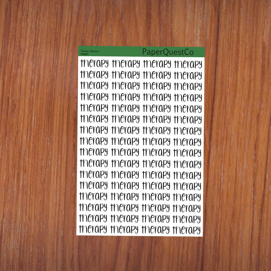 Printable Therapy Appointment Script Digital Sticker Sheet - Etsy