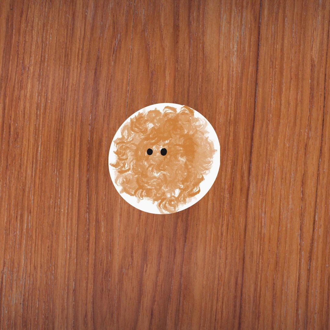 Printable ADHD Fuzz Character Digital Diecut Sticker - Etsy