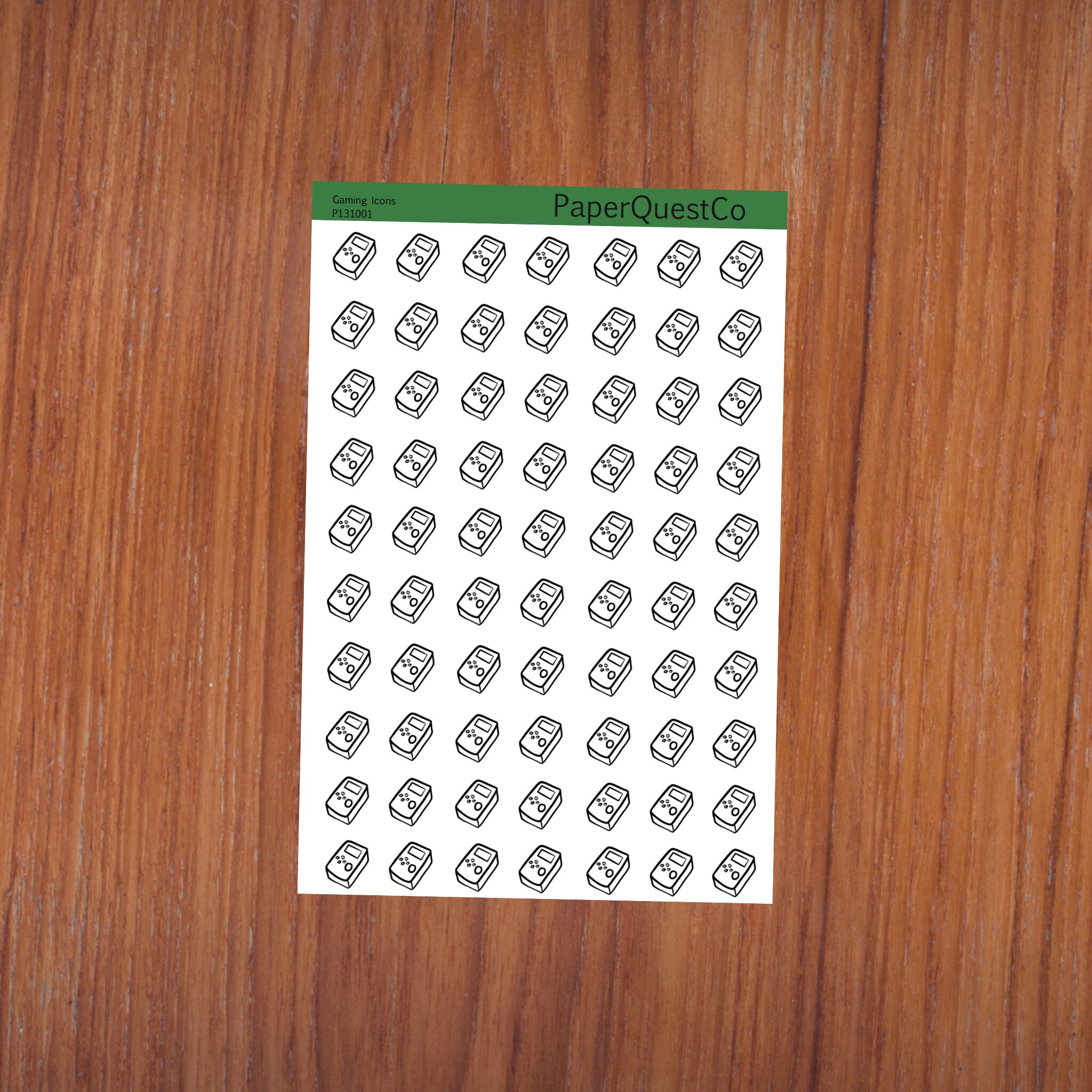 Digital Gaming Icons Printable Sticker Sheet - Etsy