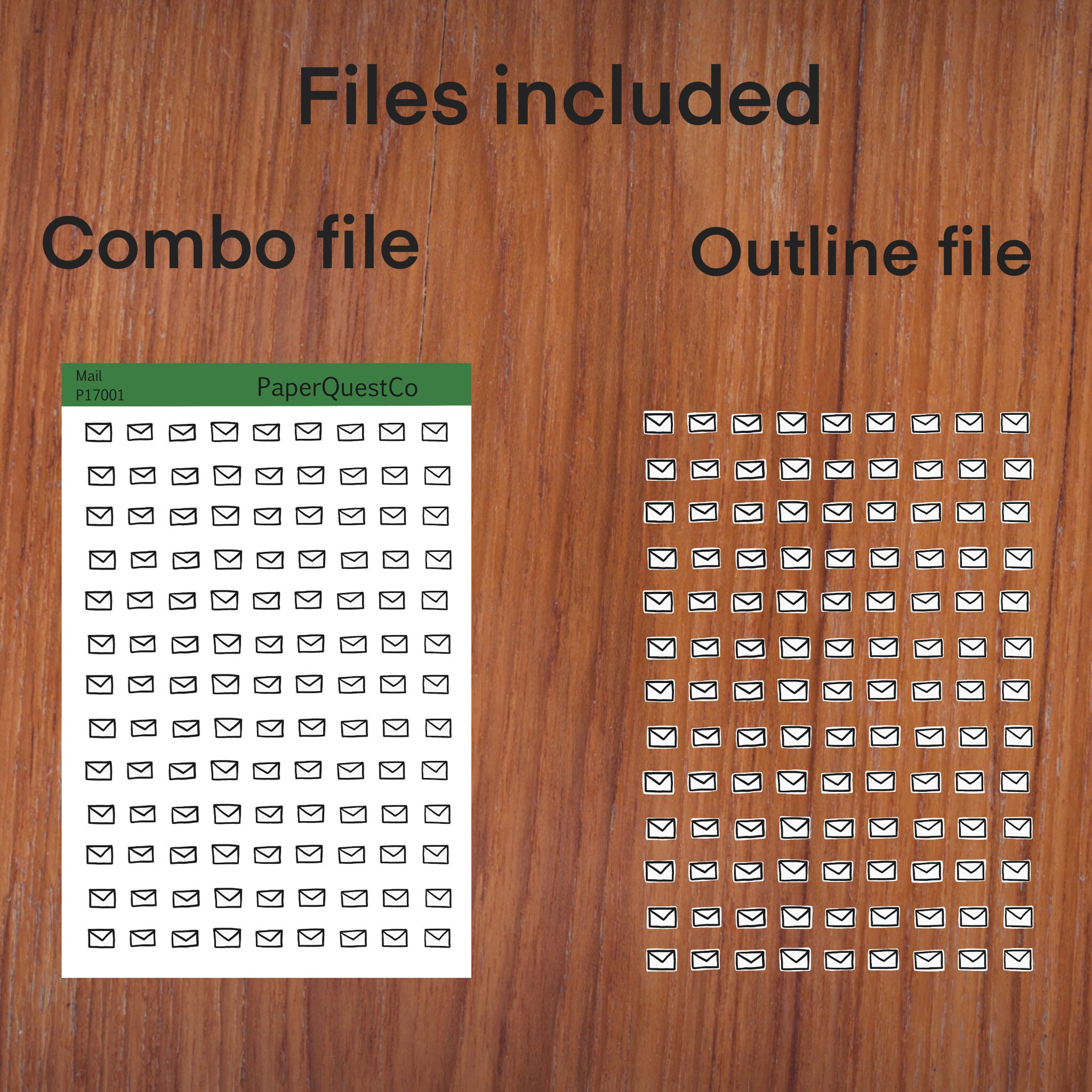 Printable Envelope/mail Digital Sticker Sheet - Etsy