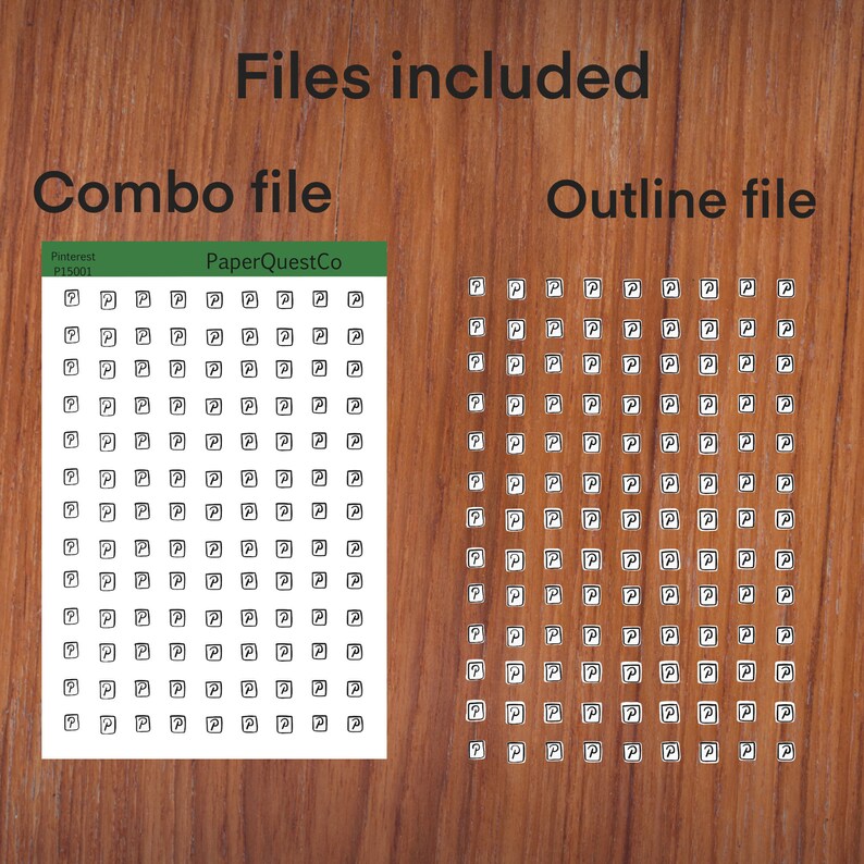 Printable Pinterest Logo Digital Sticker Sheet - Etsy UK
