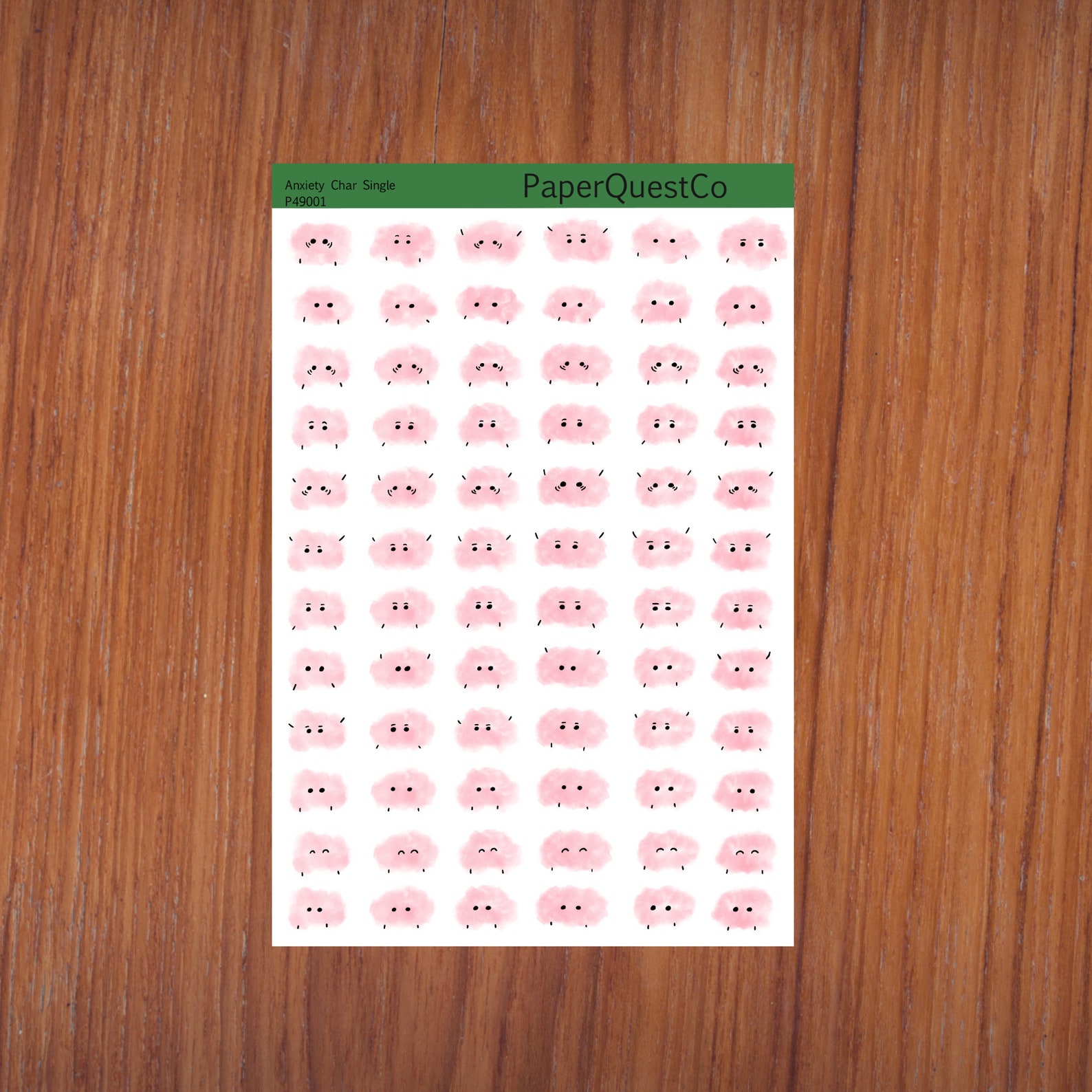 Digital Anxiety Amygdala Character Printable Sticker Sheet - Etsy