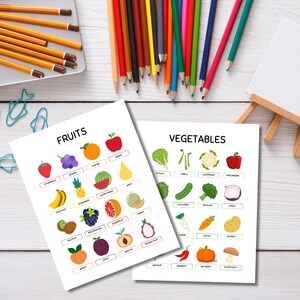 Fruit and Vegetable Educational Poster. Nutrition Poster. Classroom ...