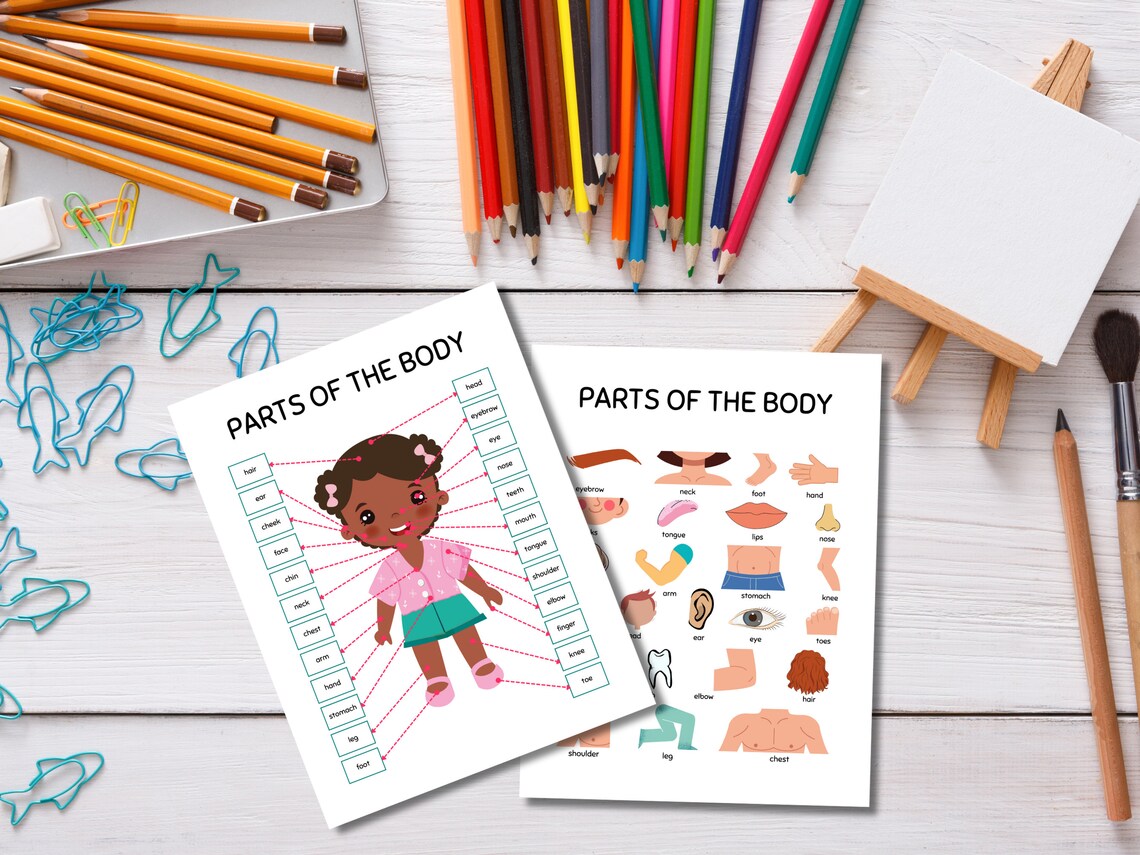 Anatomy Poster: Human Body Parts, Homeschool Science (digital Download ...