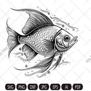 Fish SVG / Cute Fish SVG / Fish Silhouette / Fish Vector / Fish Image ...