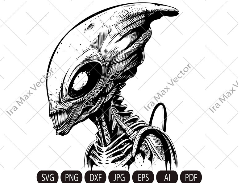 Alien Svg Cute Alien Svg File Alien Designs Alienİmage - Etsy