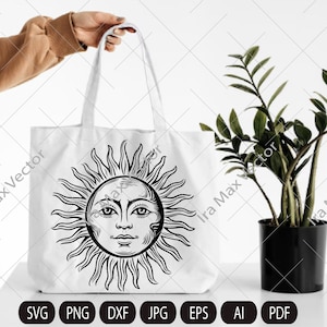 SUN FACE Svg,sun Printable, Sun Vector, Sun Silhouette, Svg Cut Files ...