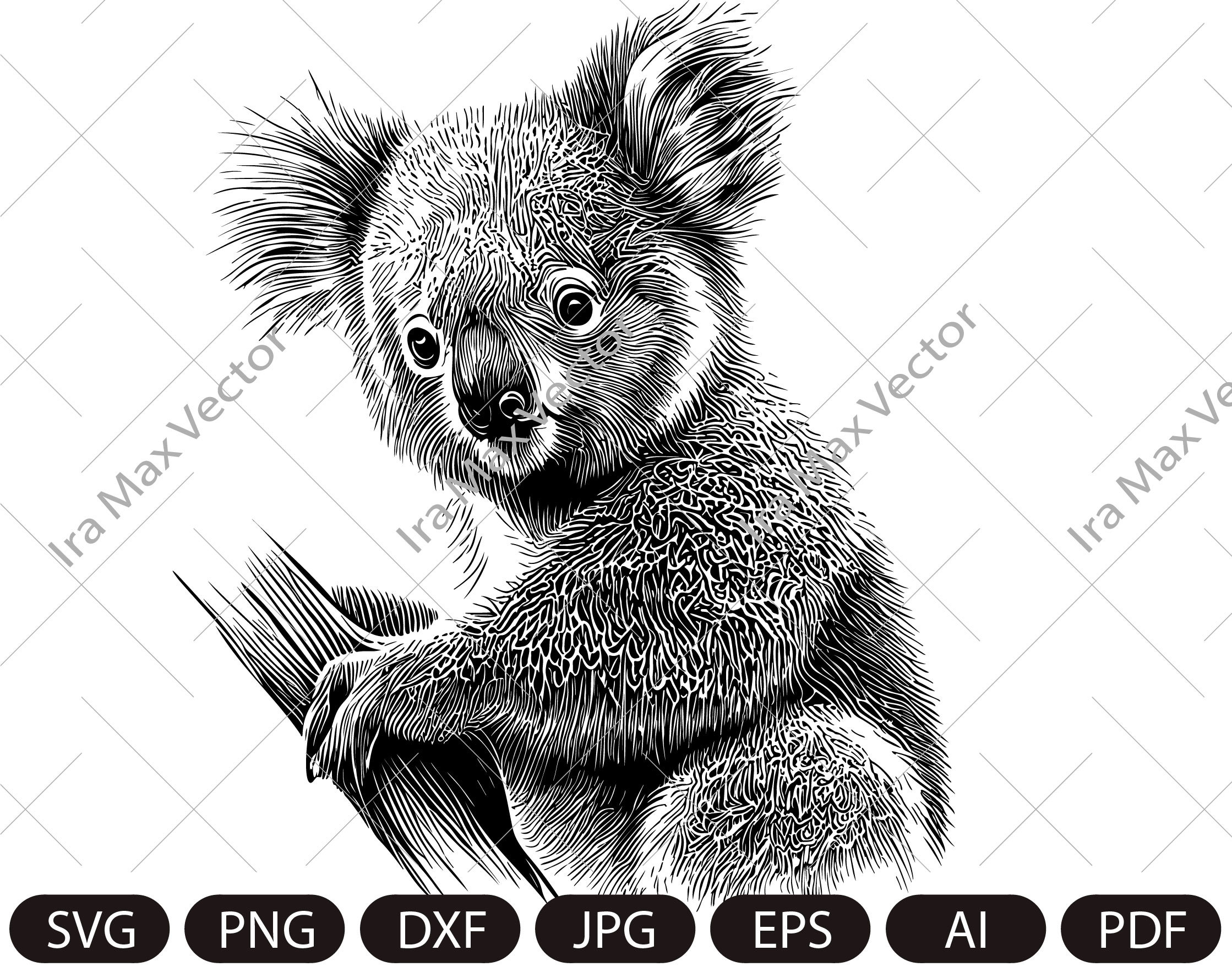 Koala Svg File Animal Face Svg Cute Koala Svg Koala Face - Etsy Australia