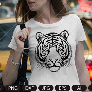 Tiger Head SVG , Tiger Face Svg, Wild Animal Face, Zoo Clipart, Mascot ...