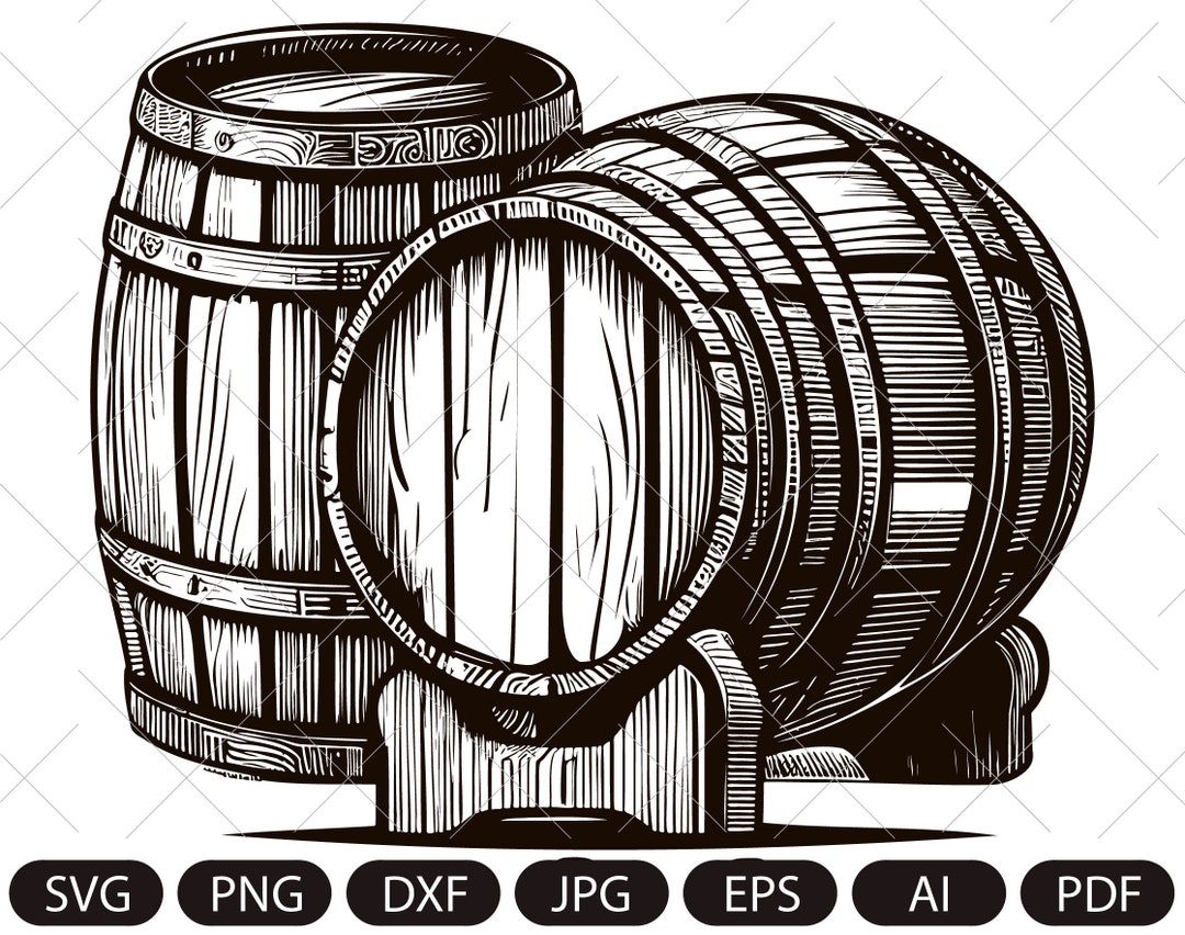 Barrels Svg, Wooden Barrel Svg, Barrel Svg, Barrel Dxf,winemaking Svg ...