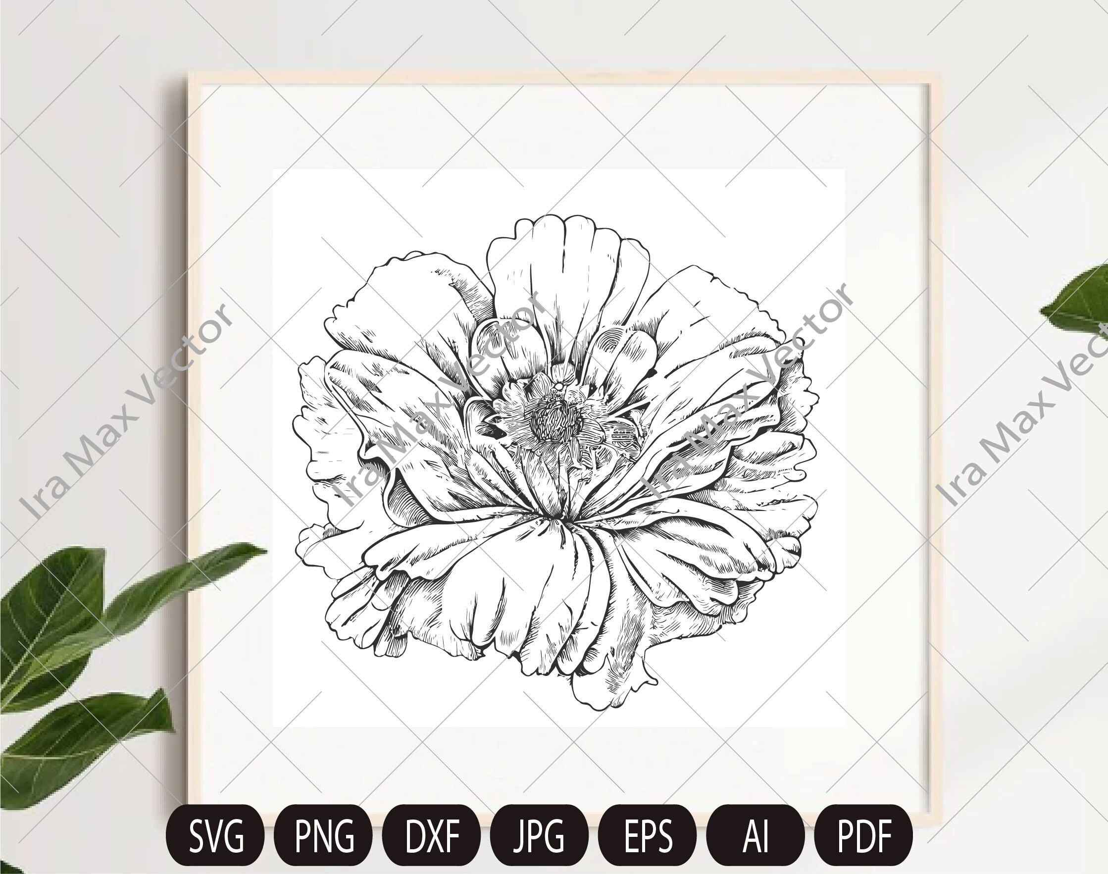 Garden Flowers Svg Flower SVG Floral SVG Svg Files Flower - Etsy