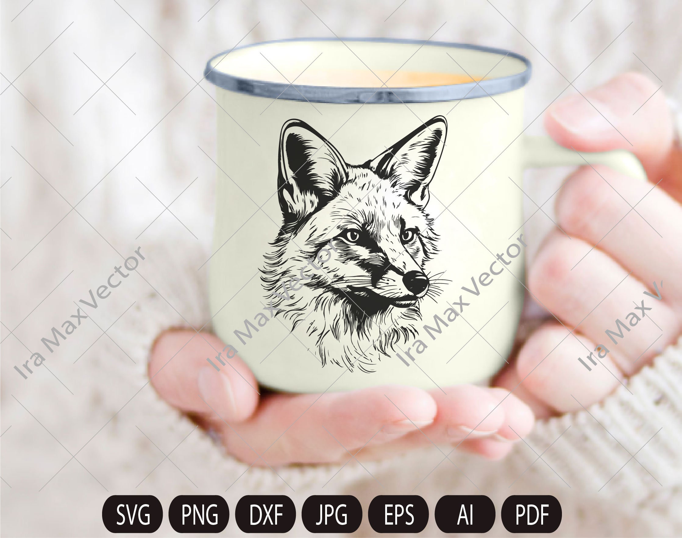 Fox Svg /FOX Face Svg / Fox Head Svg / Fox Mascot Svg / Fox - Etsy