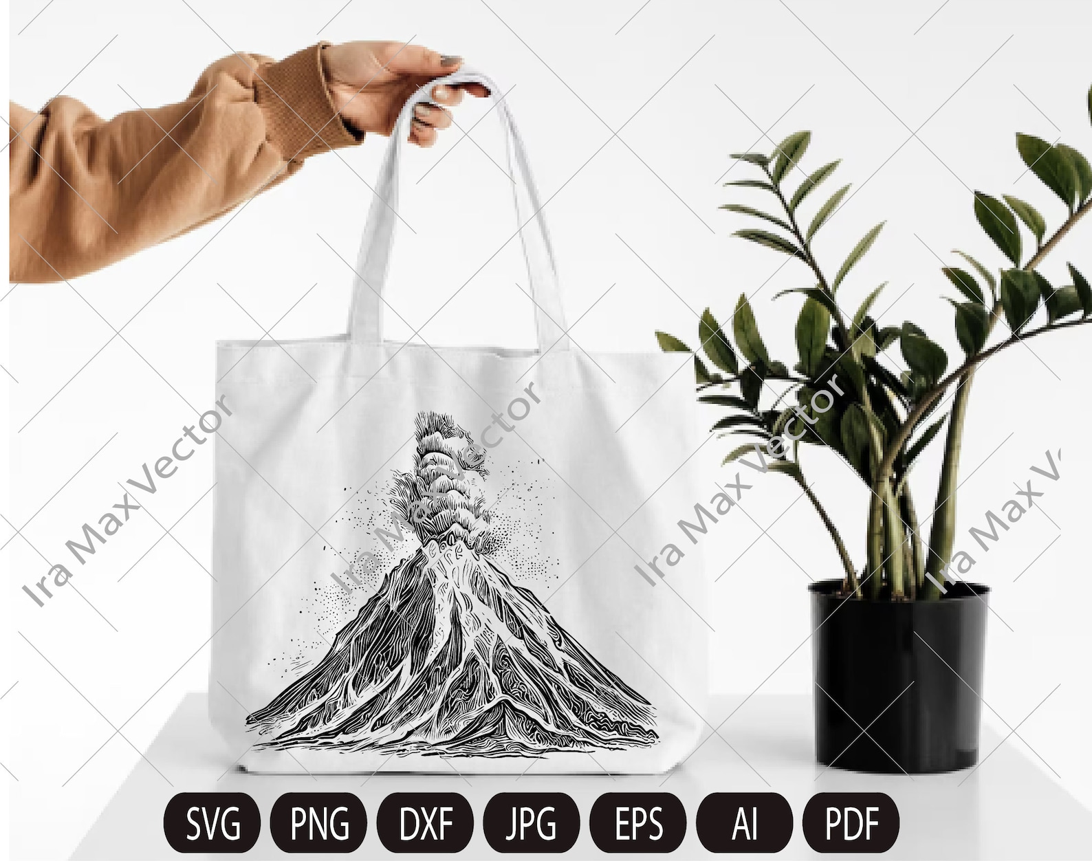 Volcano SVG Erupting Volcano SVG Lava SVG Volcano Clipart - Etsy