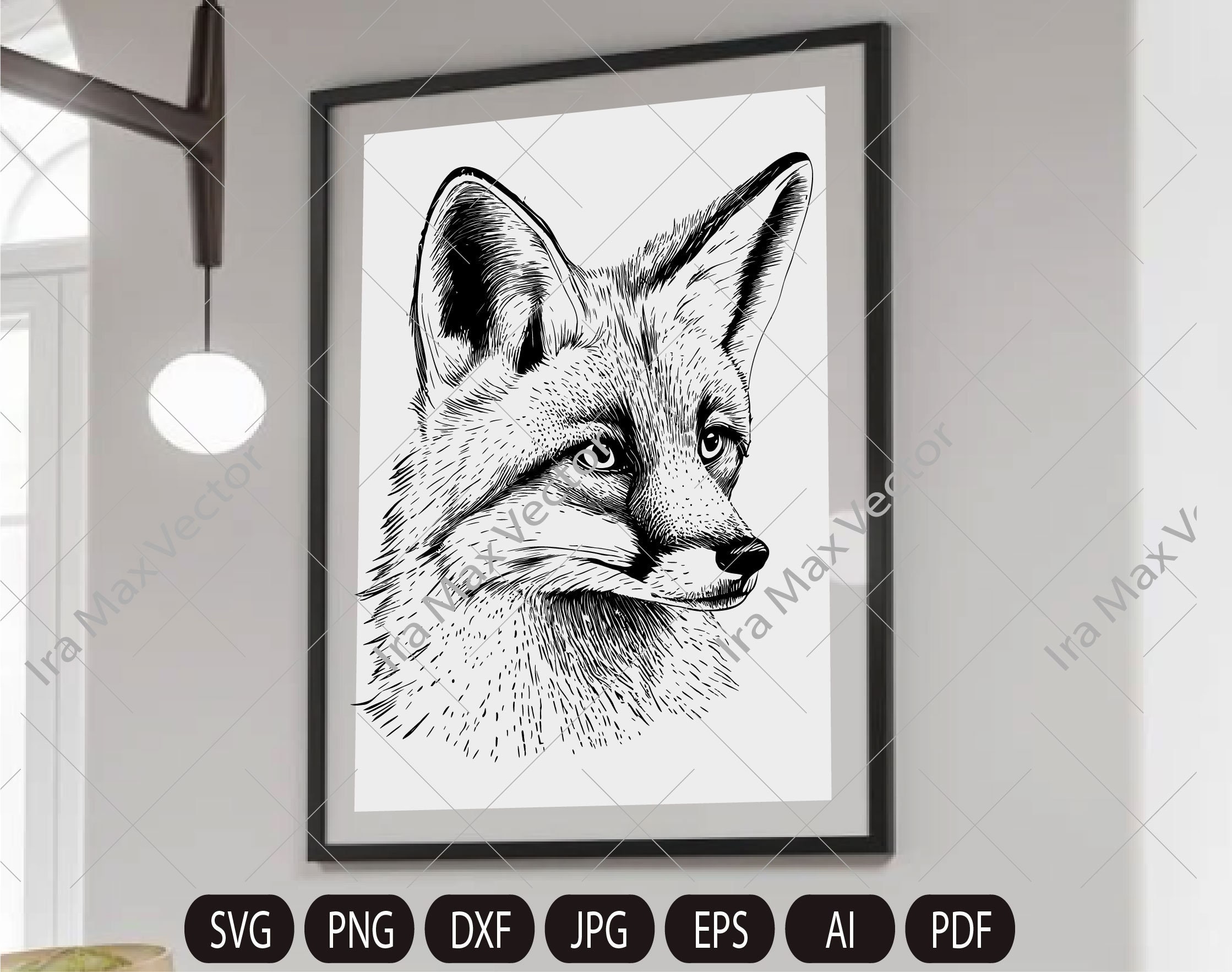FOX Face Svg / Fox Head Svg / Fox Svg /fox Mascot Svg / Fox - Etsy