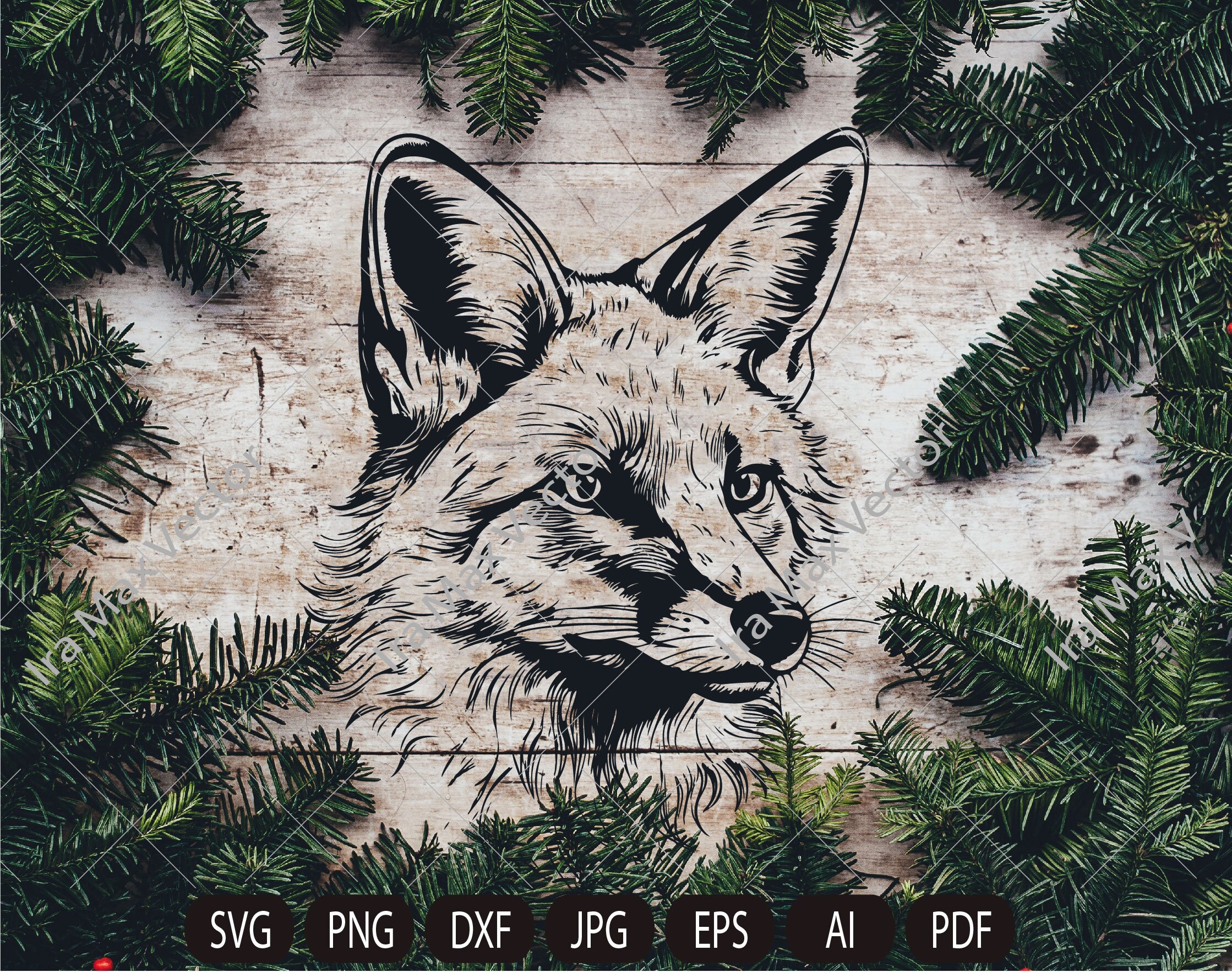 Fox Svg /FOX Face Svg / Fox Head Svg / Fox Mascot Svg / Fox - Etsy