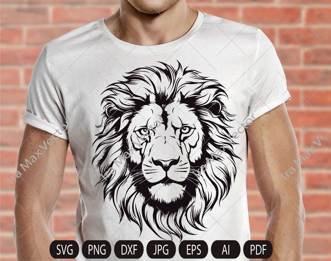 Lion Face Svg Lion Head Svg Lion Svg Lion King Svg - Etsy