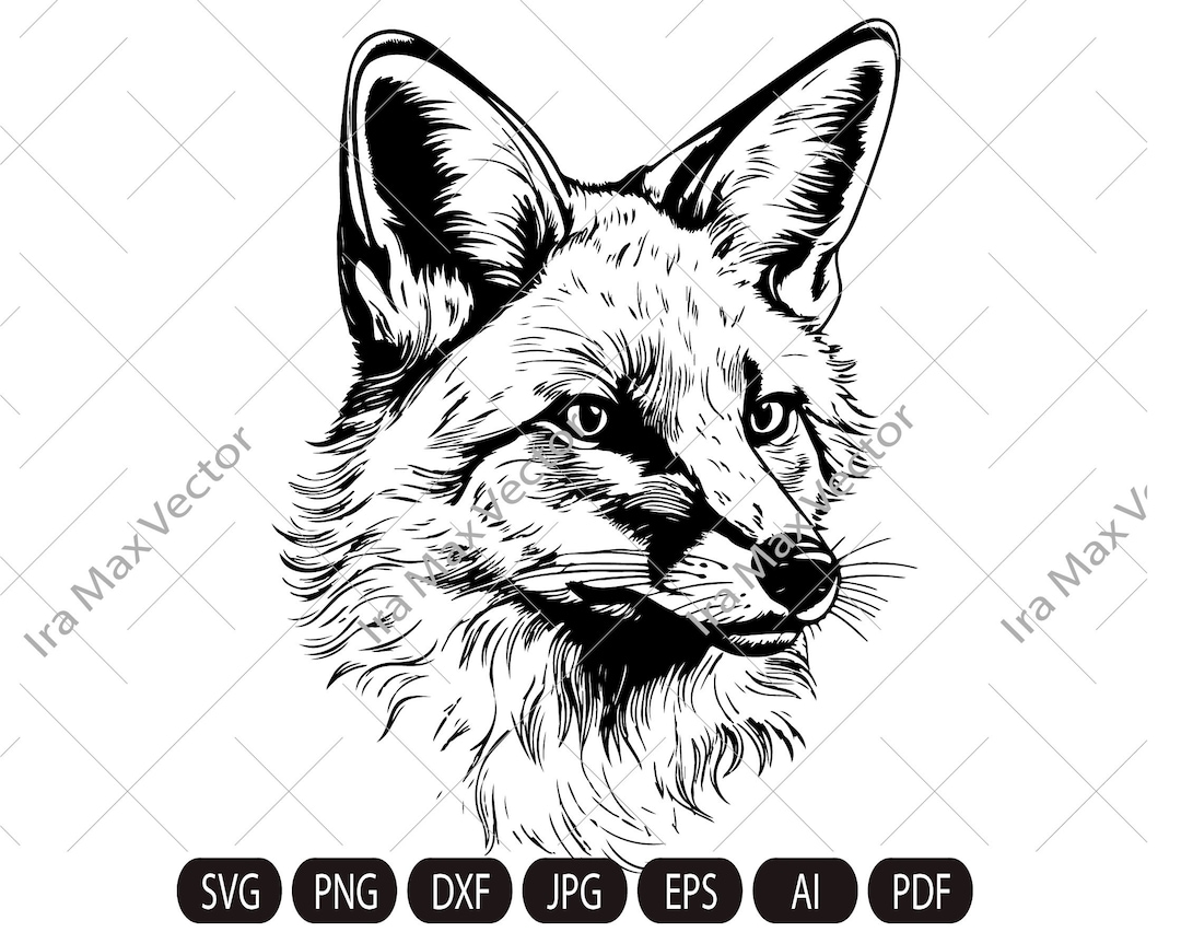 Fox Svg /FOX Face Svg / Fox Head Svg / Fox Mascot Svg / Printable Fox ...