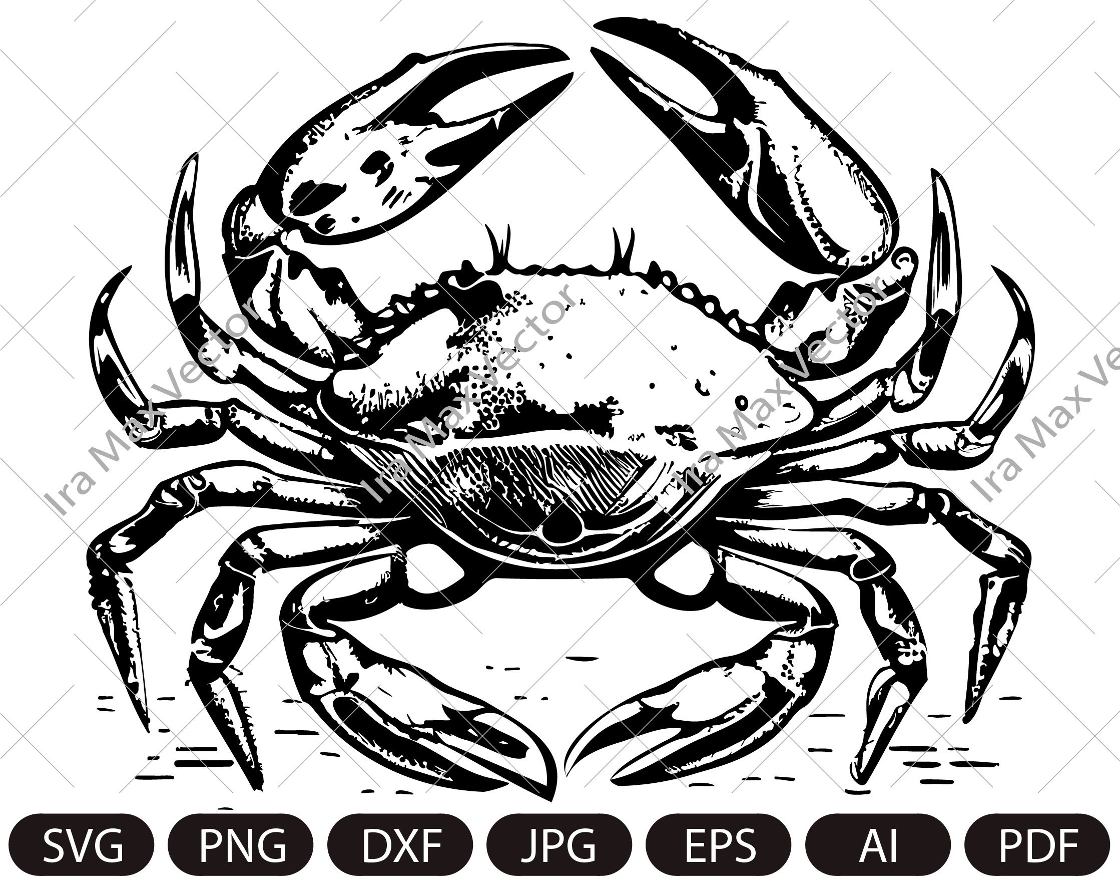 Crab Svg King Crab SVG Sea Animal SVG Crab Silhouette Crab - Etsy Israel