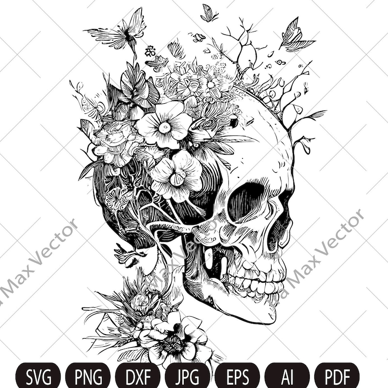 Skull With Crown Decor - Etsy
