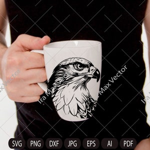 Falcon Svg, Falcon Clipart, Falcon Png, Falcon Head, Falcon Cut Files ...