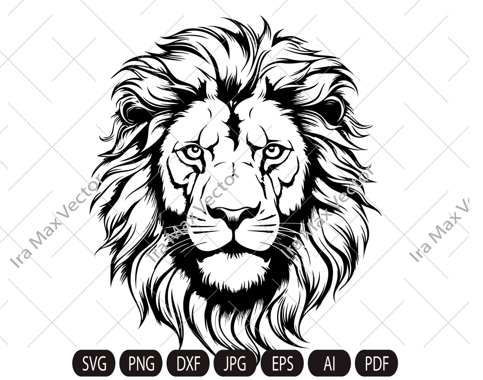 Lion Face Svg Lion Head Svg Lion Svg Lion King Svg - Etsy