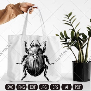 Scarab, Beetle Logo Svg , Bug Svg, Scarab Svg, Dung Beetle Svg ...