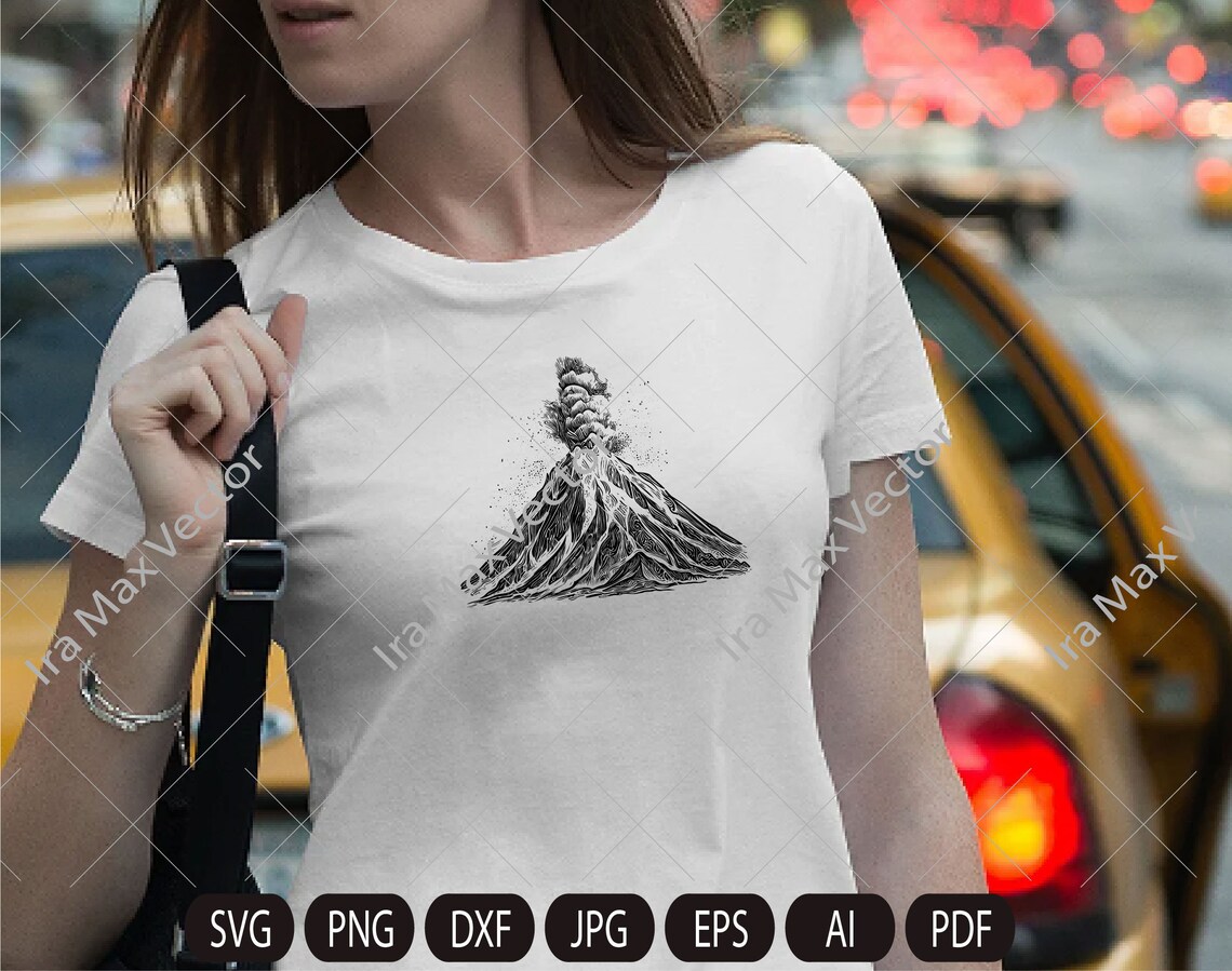 Volcano SVG Erupting Volcano SVG Lava SVG Volcano Clipart - Etsy