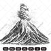 Volcano SVG Erupting Volcano SVG Lava SVG Volcano Clipart - Etsy
