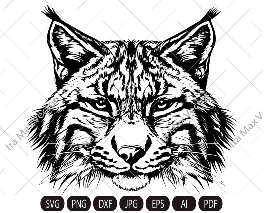 Lynx Svg, Lynx Clipart, Lynx Png, Lynx Head, Lynx Cut Files , Lynx ...