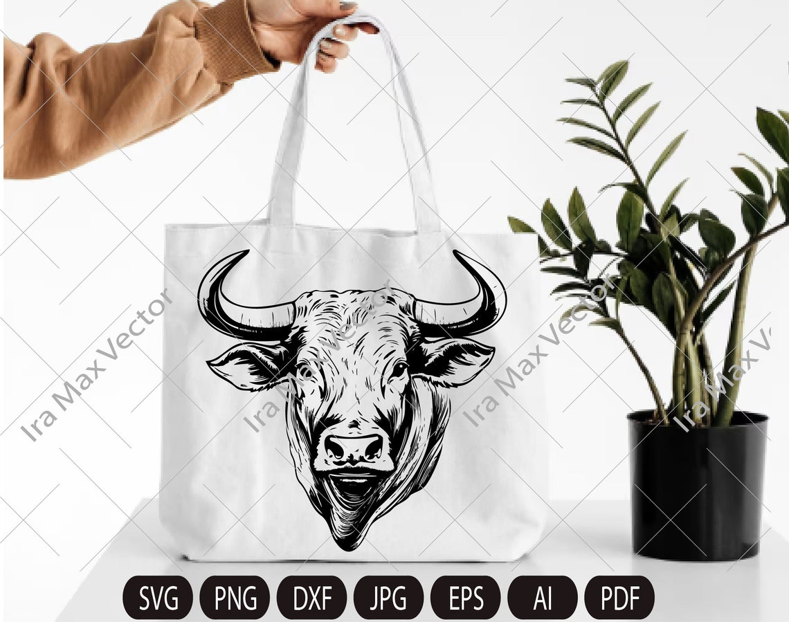 Bull Svg Bull Head Svg Bull Svg Rodeo Svg Bull Face Svg - Etsy