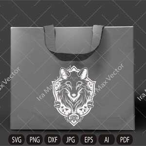 Fox Face Svg / Fox Heraldry Svg / Fox Coat of Arms / Fox Shield / Fox ...