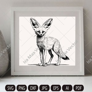 Fennec Fox Svg,fennec Fox Face SVG, Fennec Fox Face Clipart,fennec Fox ...