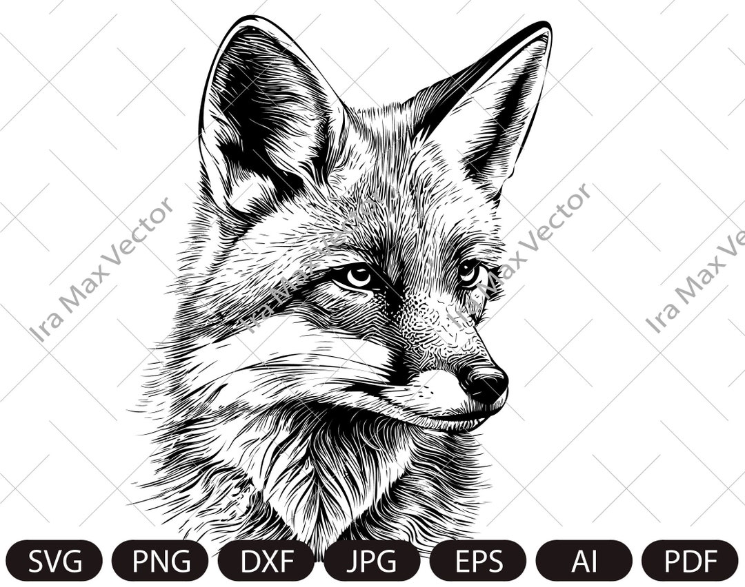 Fox Svg /FOX Face Svg / Fox Head Svg / Fox Mascot Svg / Fox Printable ...