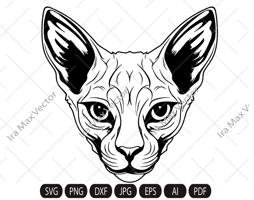 Sphinx Cat Svg, Sphinx Cat Face , Sphinx Cat Head , Sphinx Cat Files ...