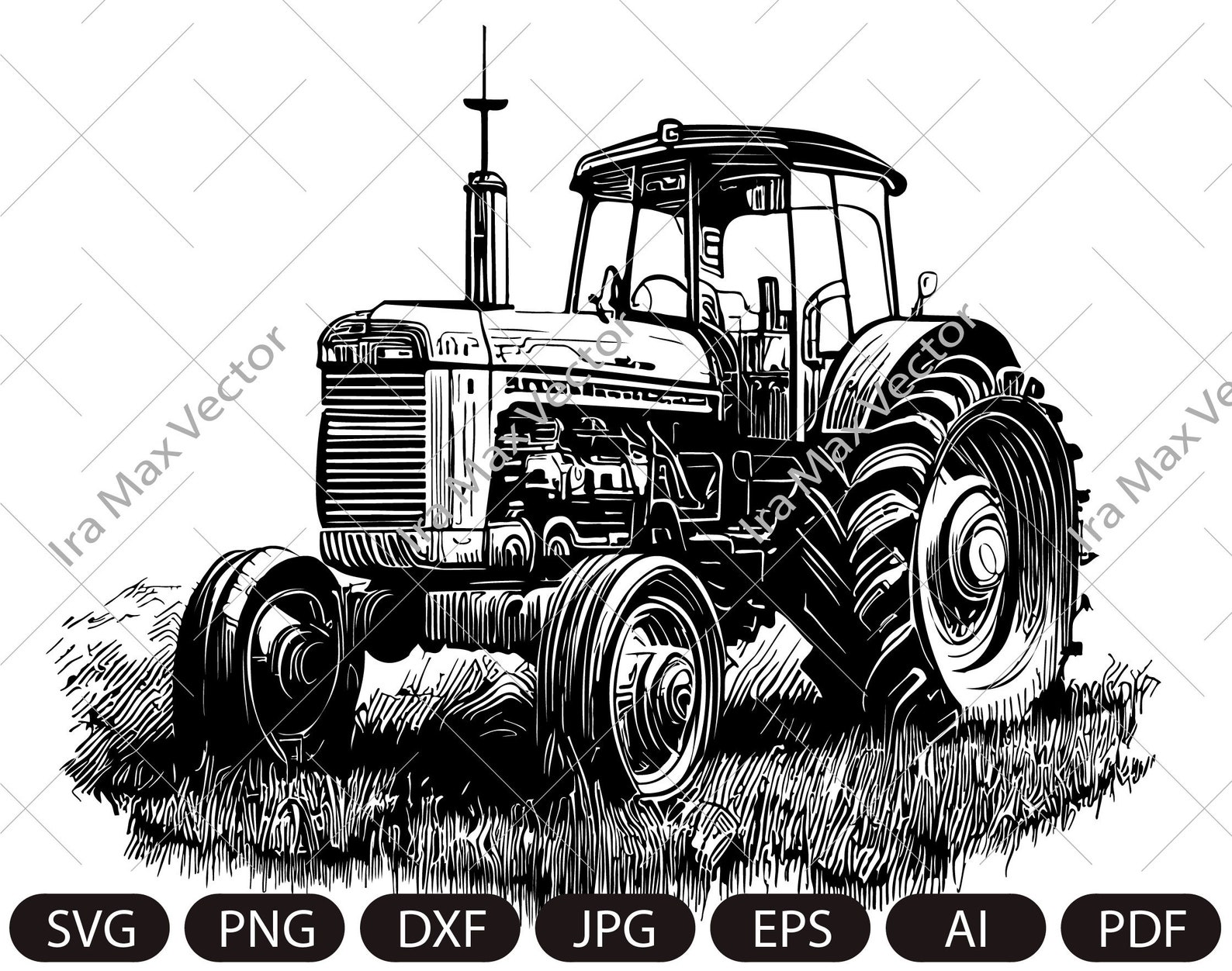 Retro Tractor Svg / Tractor Svg / Tractor Clipart / Tractor - Etsy
