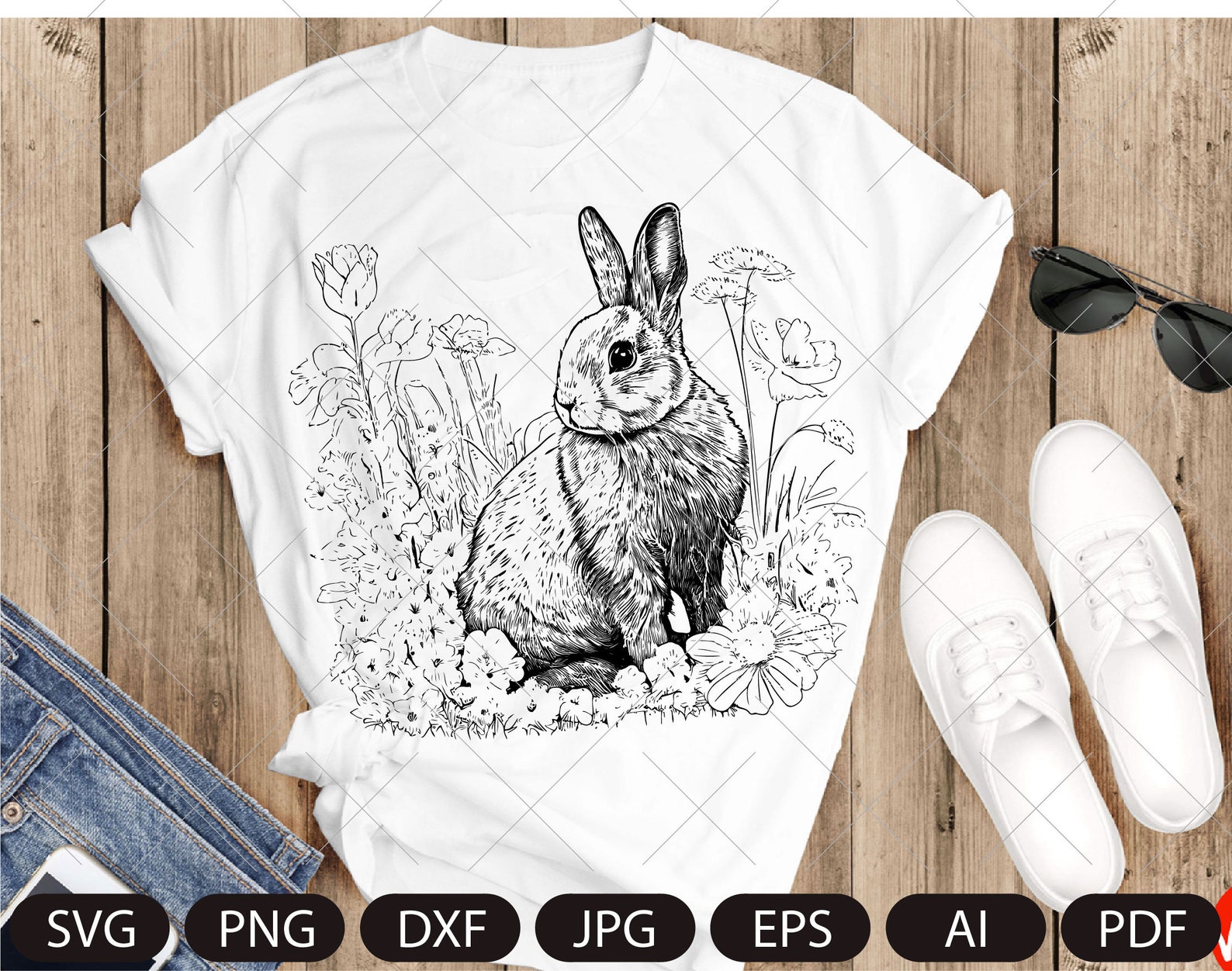 Bunny Rabbit SVG Easter Bunny SVG Happy Easter Svg Spring - Etsy