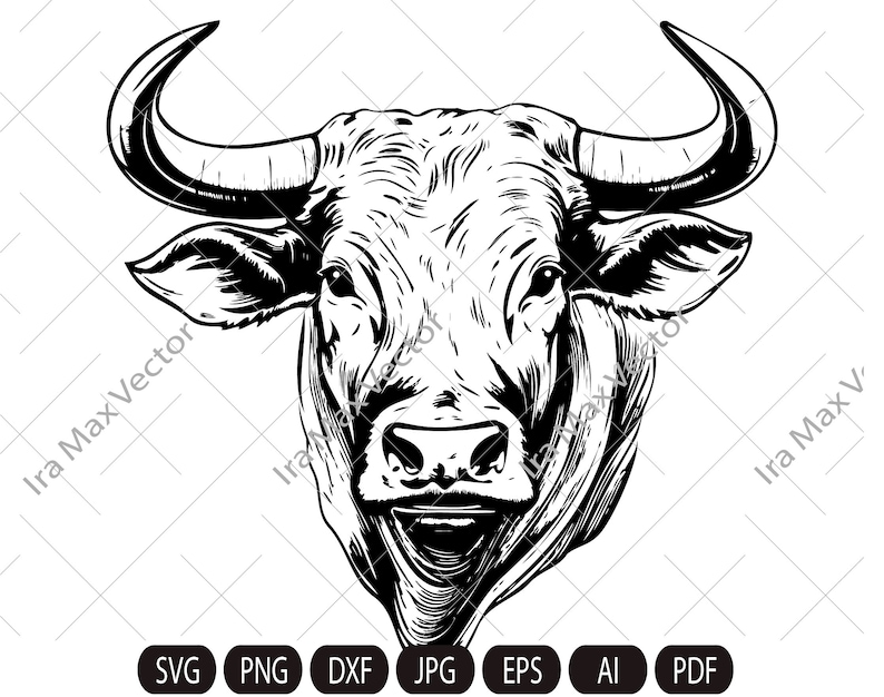 Bull Svg, Bull Head Svg, Bull Svg, Rodeo Svg, Bull Face Svg, Bull ...