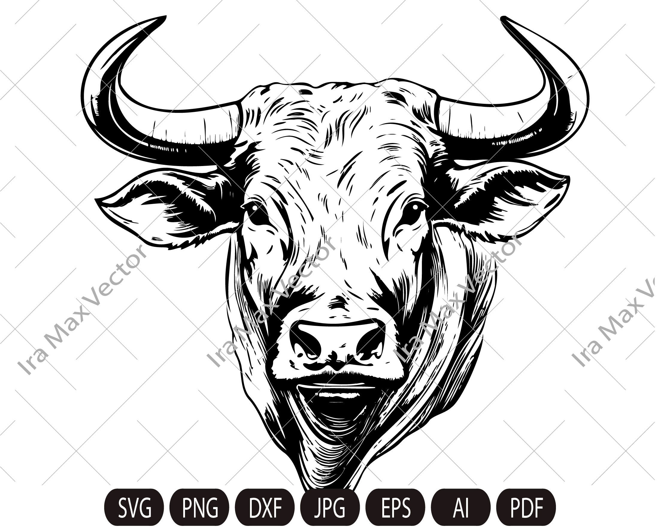 Bull Svg Bull Head Svg Bull Svg Rodeo Svg Bull Face Svg - Etsy